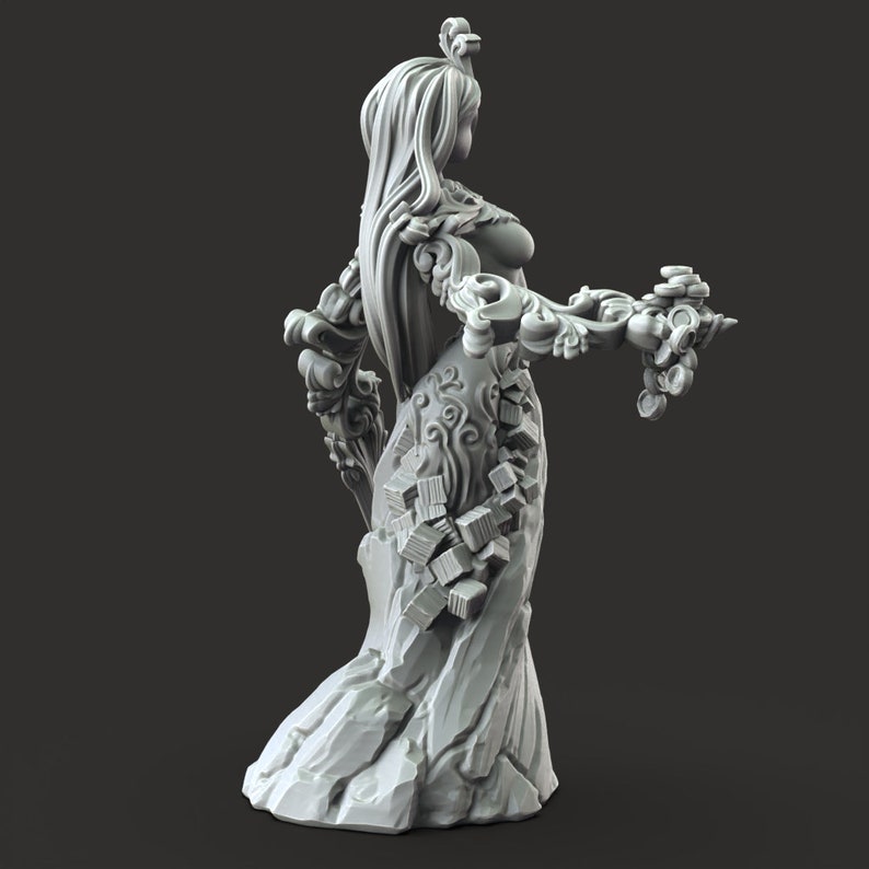 Gilded Golem Model for Dungeons and Dragons | Pathfinder - Etsy