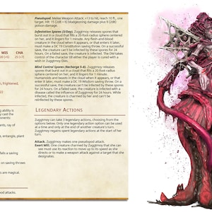 Zuggtmoy Model for Dungeons and Dragons - Etsy