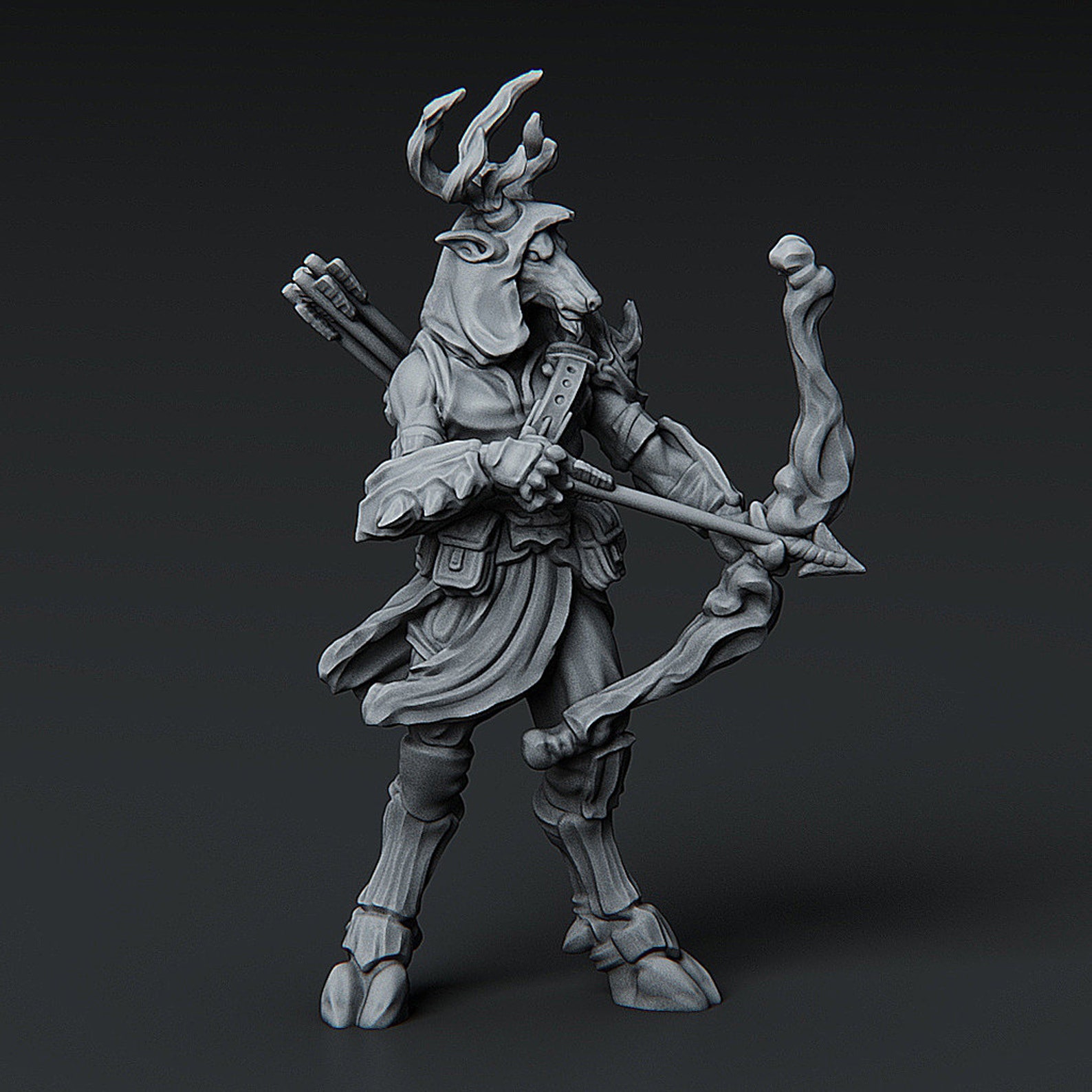 Stag Archon Miniature for Dungeons and Dragons Pathfinder - Etsy