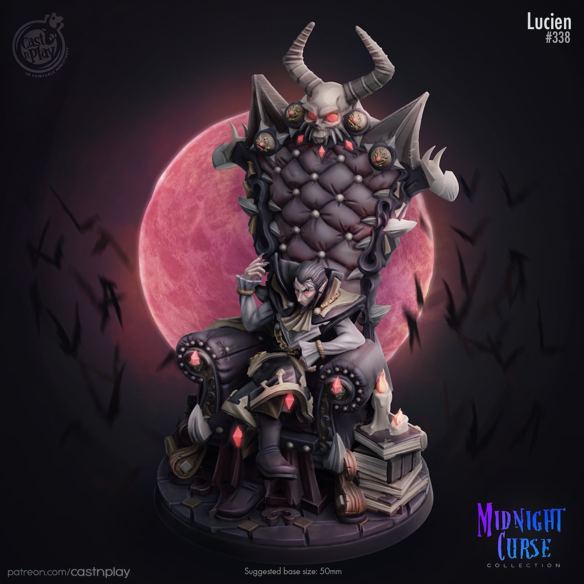 Vampire Lord "lucien" for Dungeons and Dragons | Pathfinder - Etsy