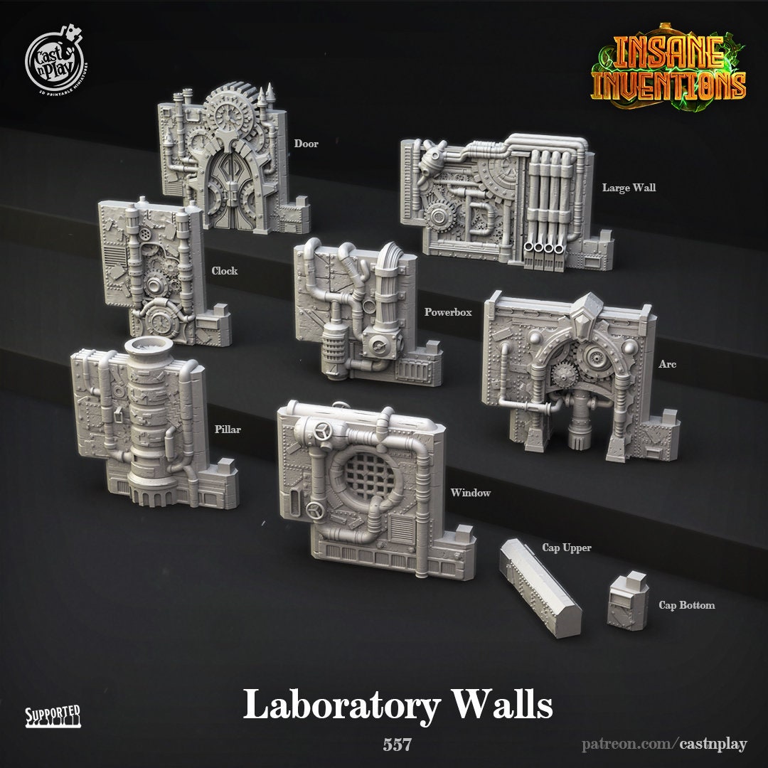 Laboratory Walls for Dungeons and Dragons | Pathfinder - Etsy