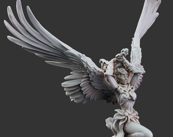 Erinyes Fallen Angel Miniature for Dungeons and Dragons | Etsy