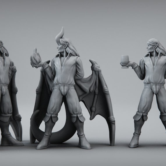 Torath Incubus 2-pack Human and Demon Form for Dungeons and - Etsy