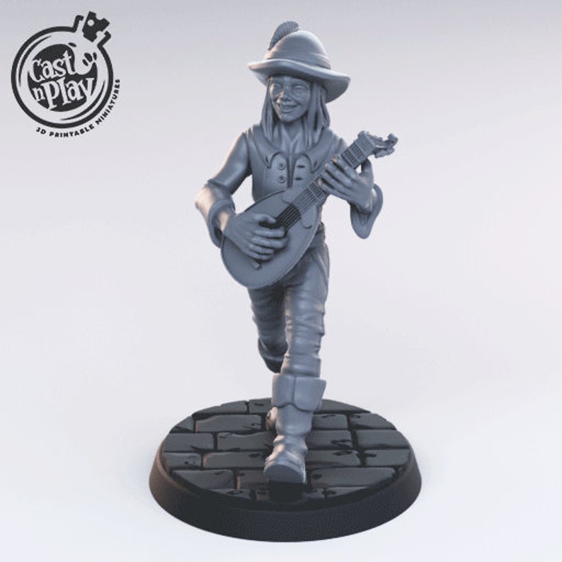 Bard Miniature for Dungeons and Dragons - Etsy