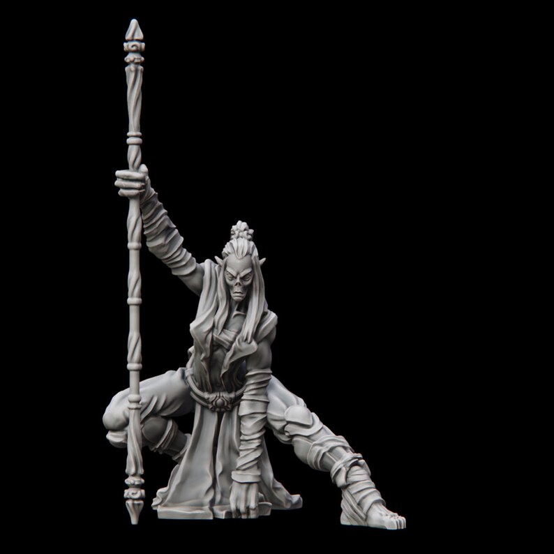 Gith Monk Miniature for Dungeons and Dragons - Etsy