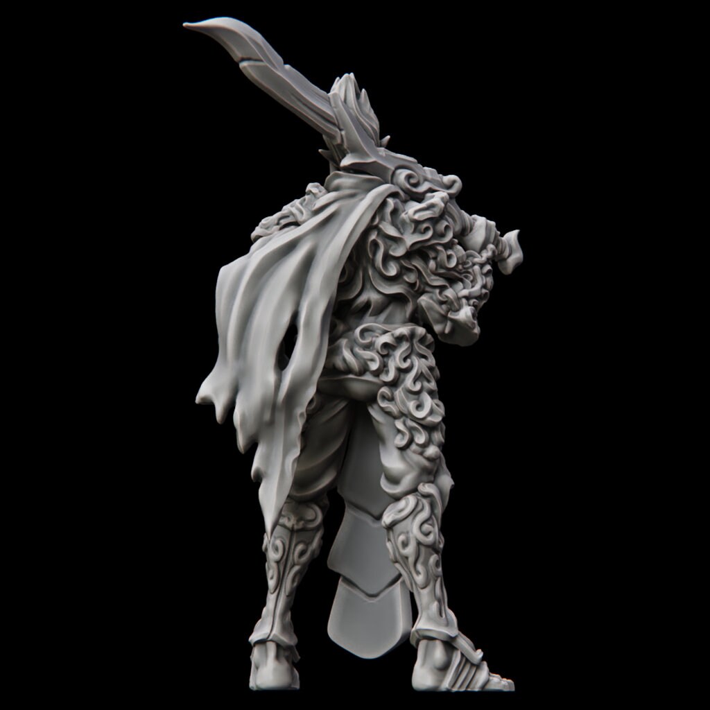 Gith Captain black Eye Miniature for Dungeons and - Etsy