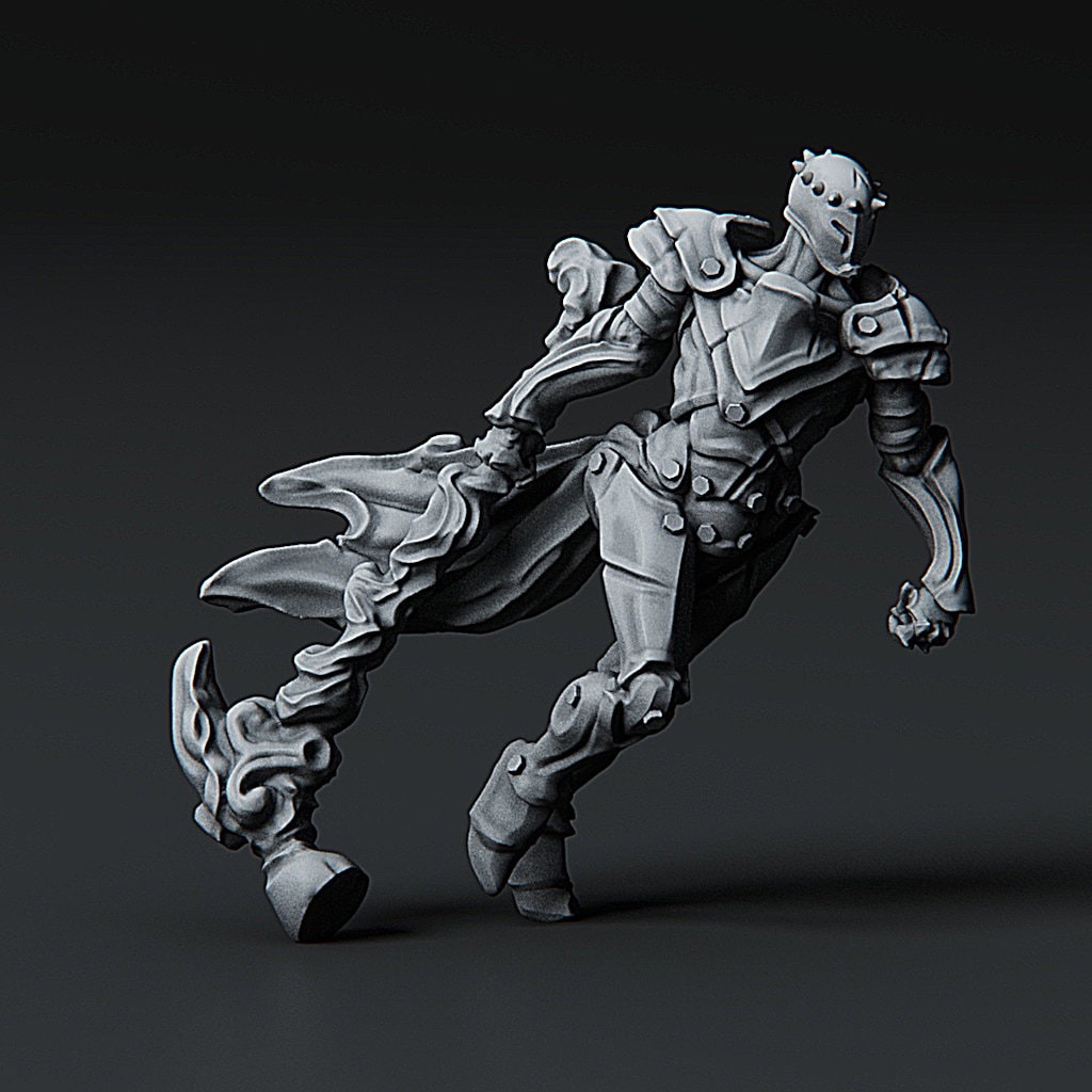 Hammer Archon Miniature for Dungeons and Dragons Pathfinder - Etsy