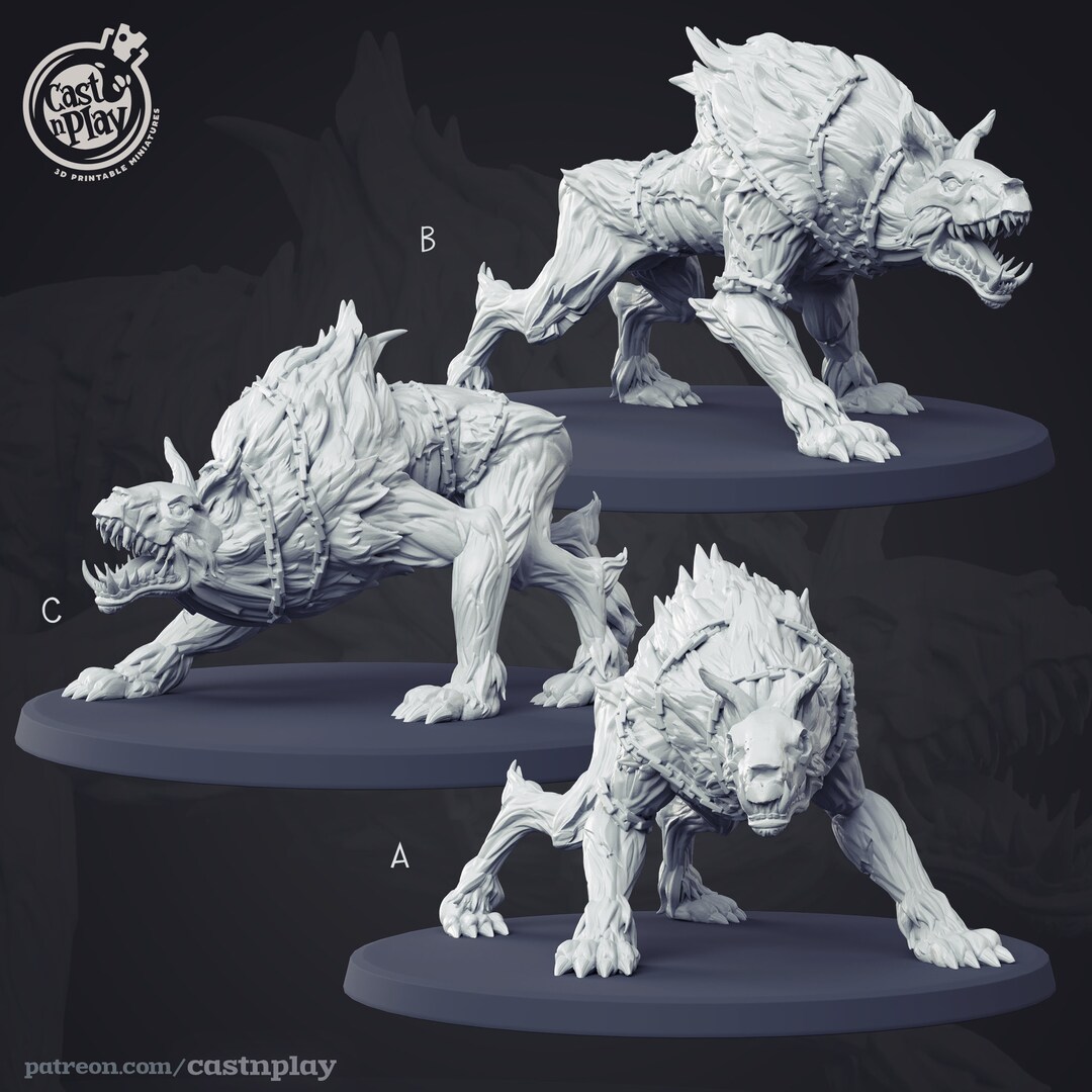 Garm Wolf for Dungeons and Dragons - Etsy