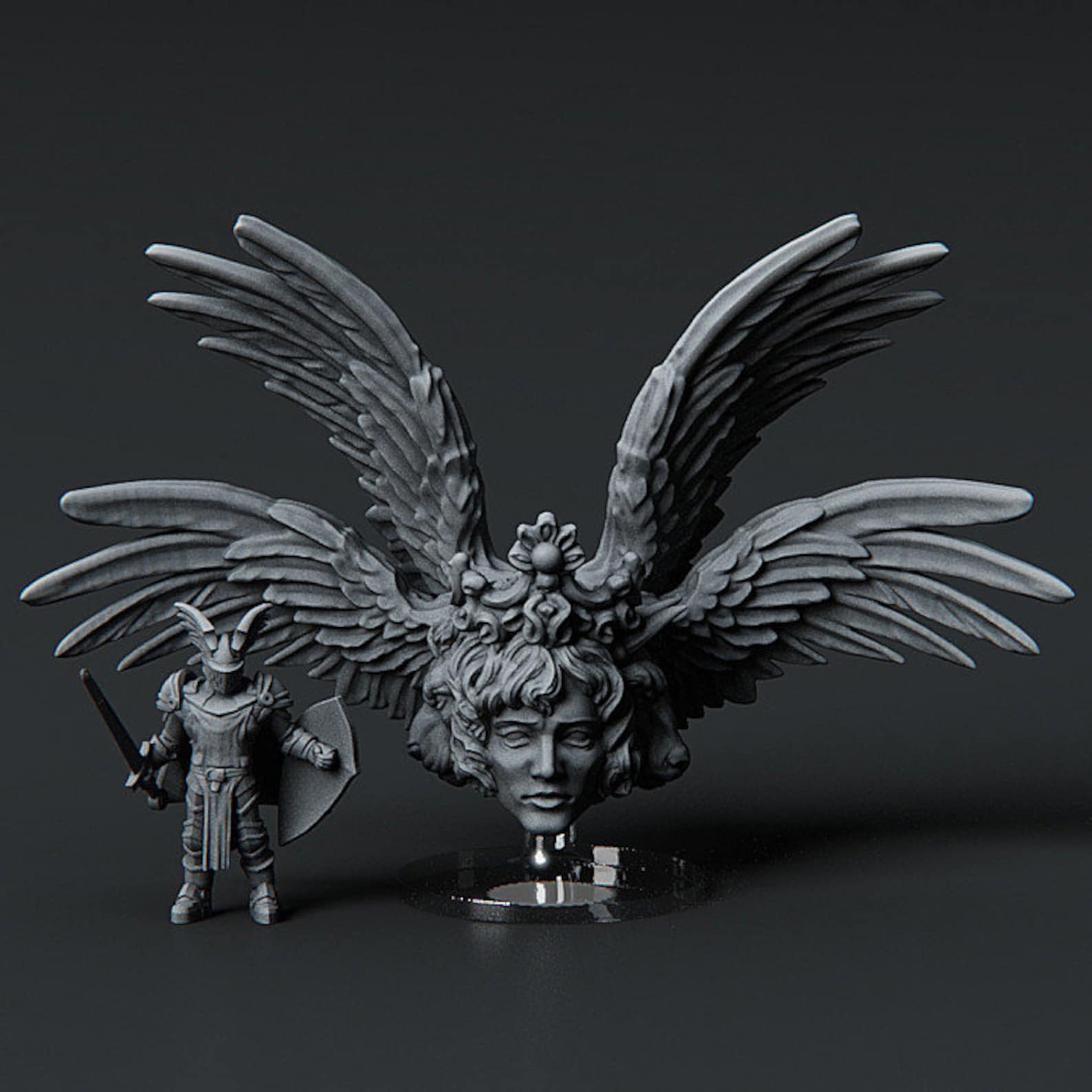 Cherubim Angel Model for Dungeons and Dragons - Etsy