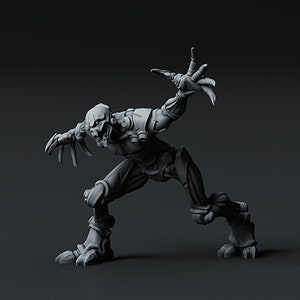 Warforged Assassin Miniature for Dungeons and Dragons | Pathfinder - Etsy