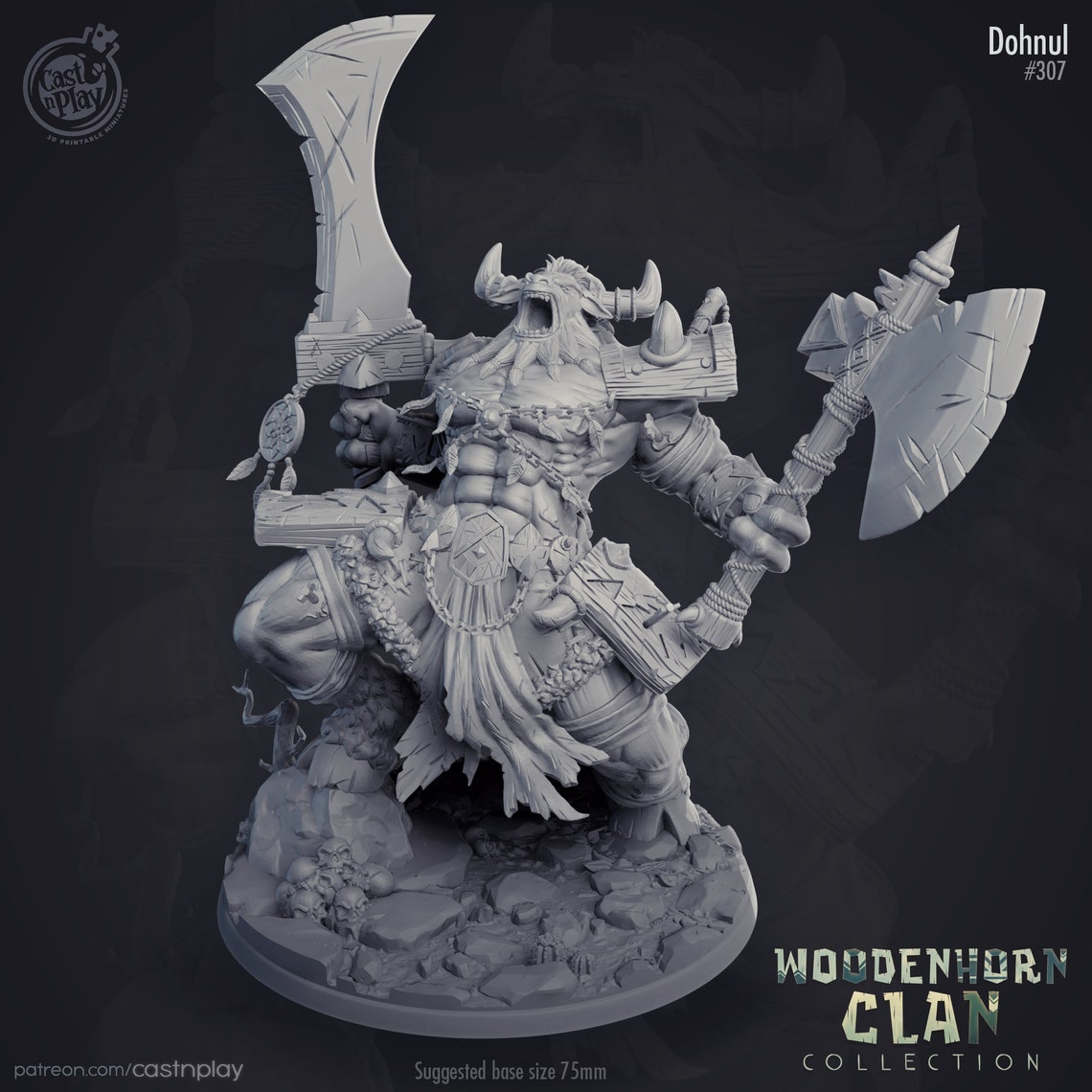 Minotaur Lord "dohnul" for Dungeons and Dragons | Pathfinder - Etsy