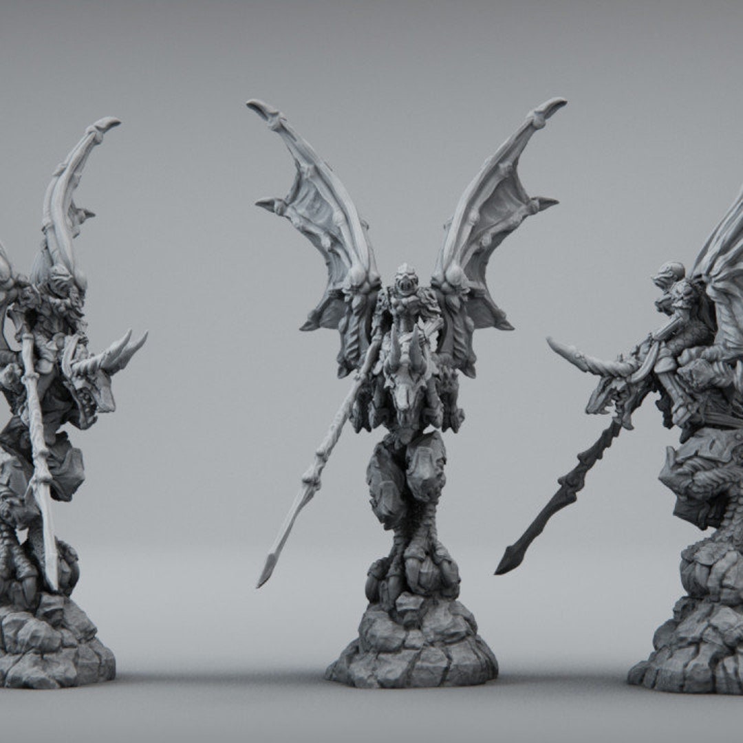 Dragon Rider Miniature for Dungeons and Dragons - Etsy