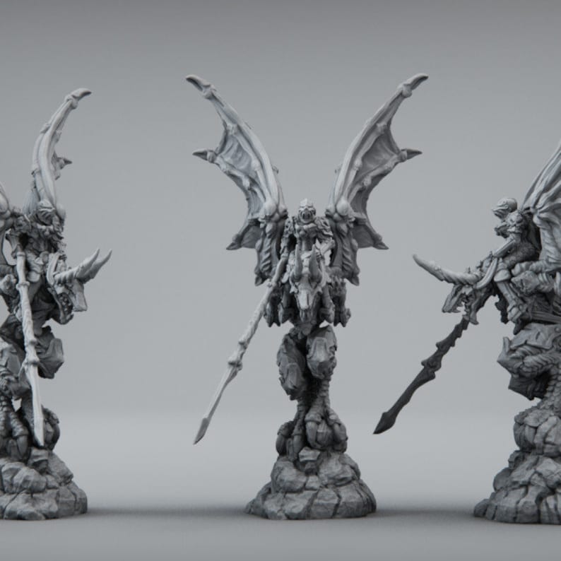 Dragon Rider Miniature for Dungeons and Dragons - Etsy