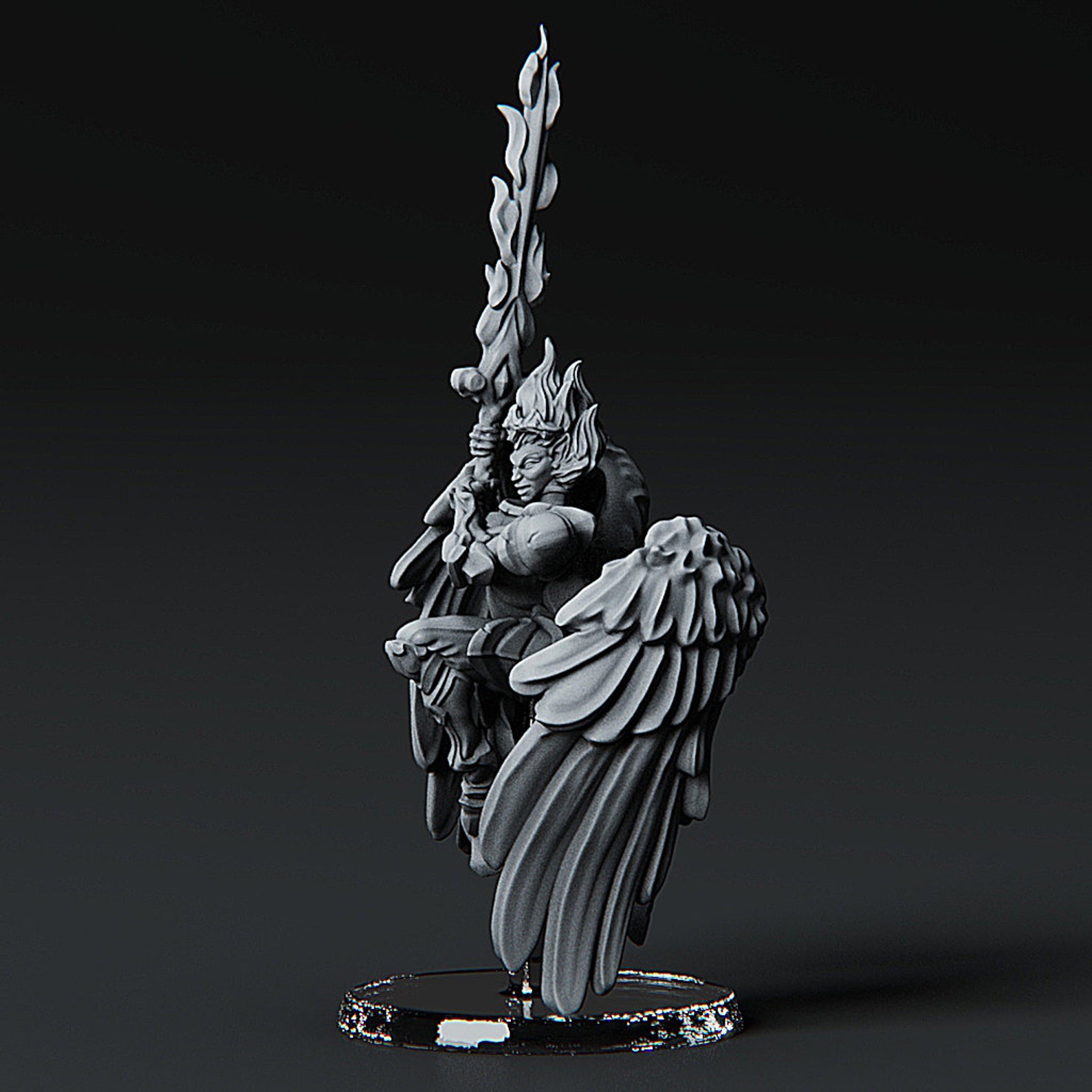 Deva Female Miniature for Dungeons and Dragons Pathfinder - Etsy