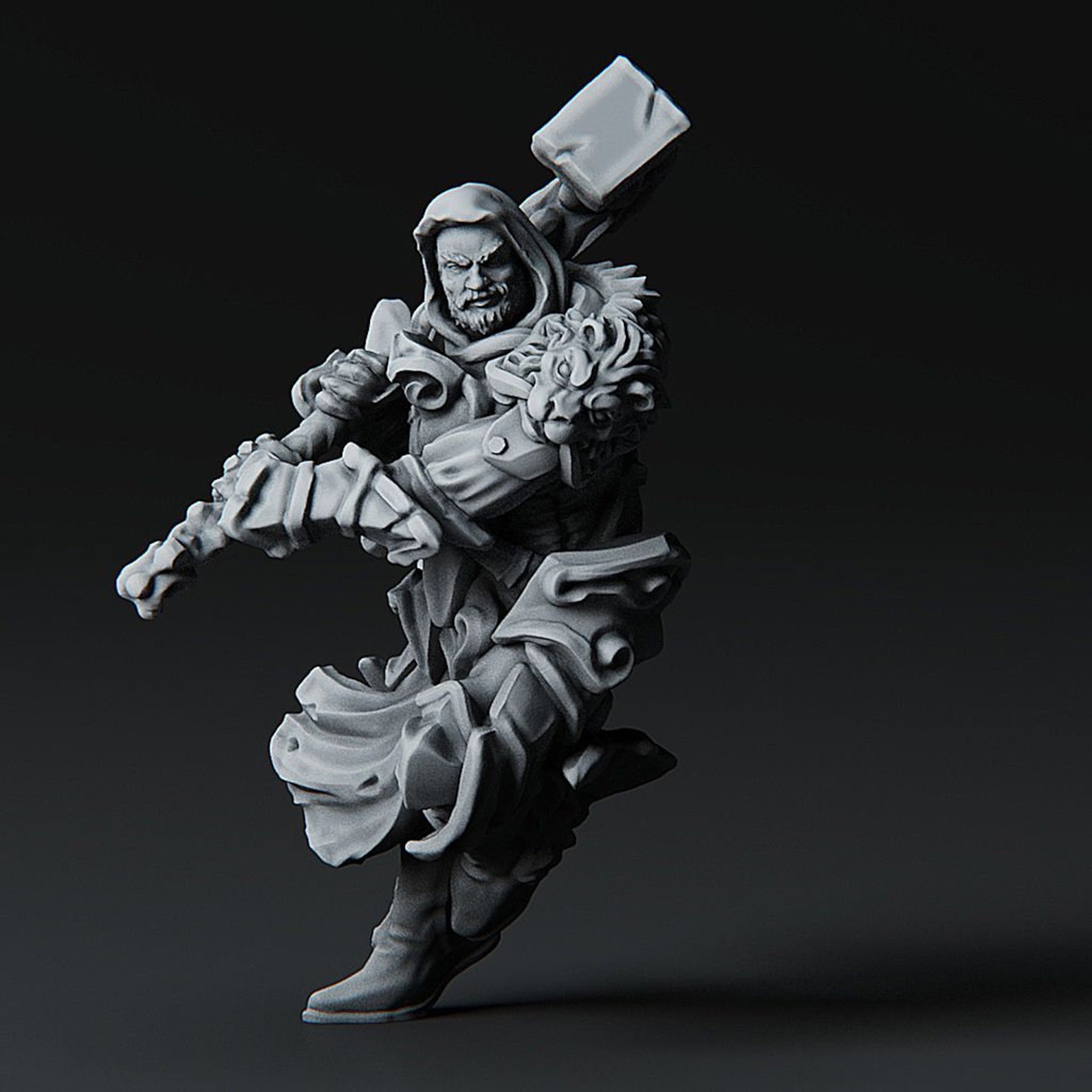 Paladin Male Miniature for Dungeons and Dragons | Etsy