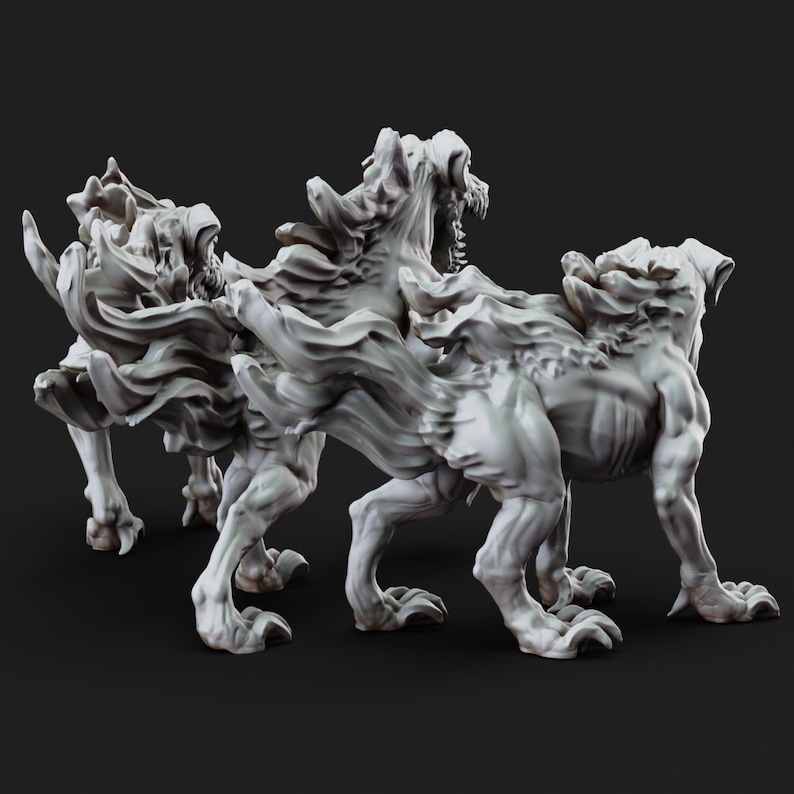 Shadow Mastiff Miniatures for Dungeons and Dragons - Etsy