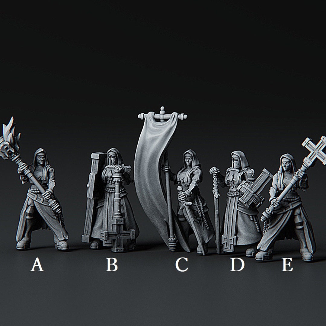 Battle Nuns for Dungeons and Dragons | Pathfinder - Etsy