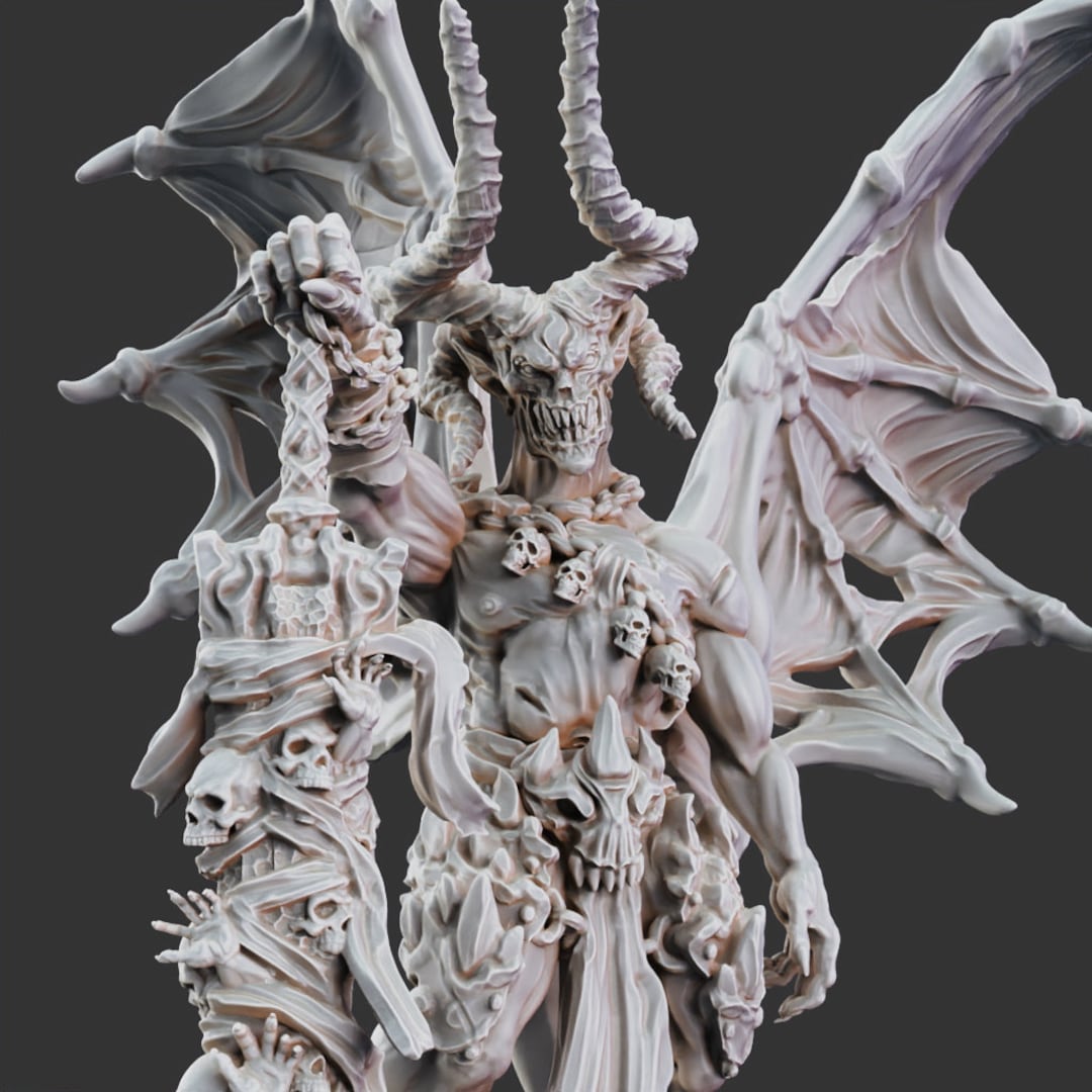 Demon Lord Miniature for Dungeons and Dragons - Etsy