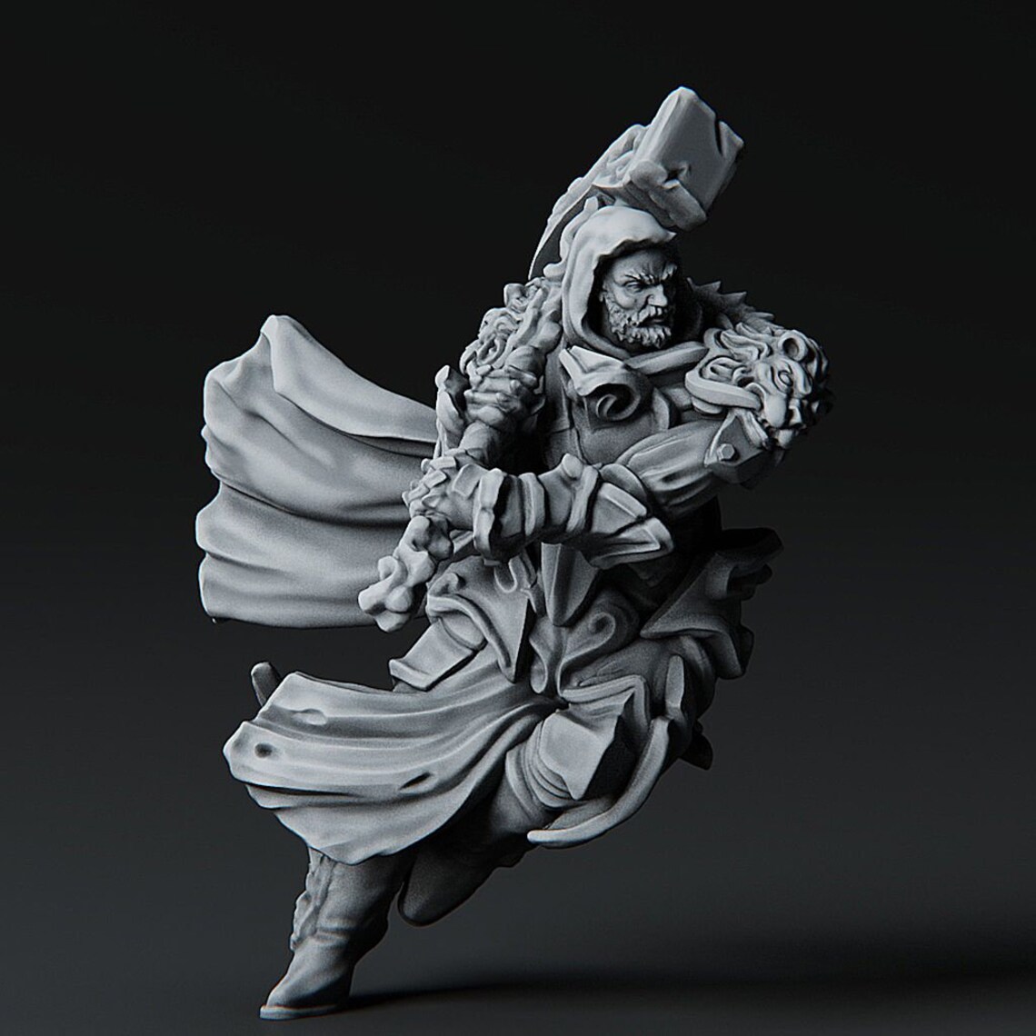 Paladin Male Miniature for Dungeons and Dragons | Etsy