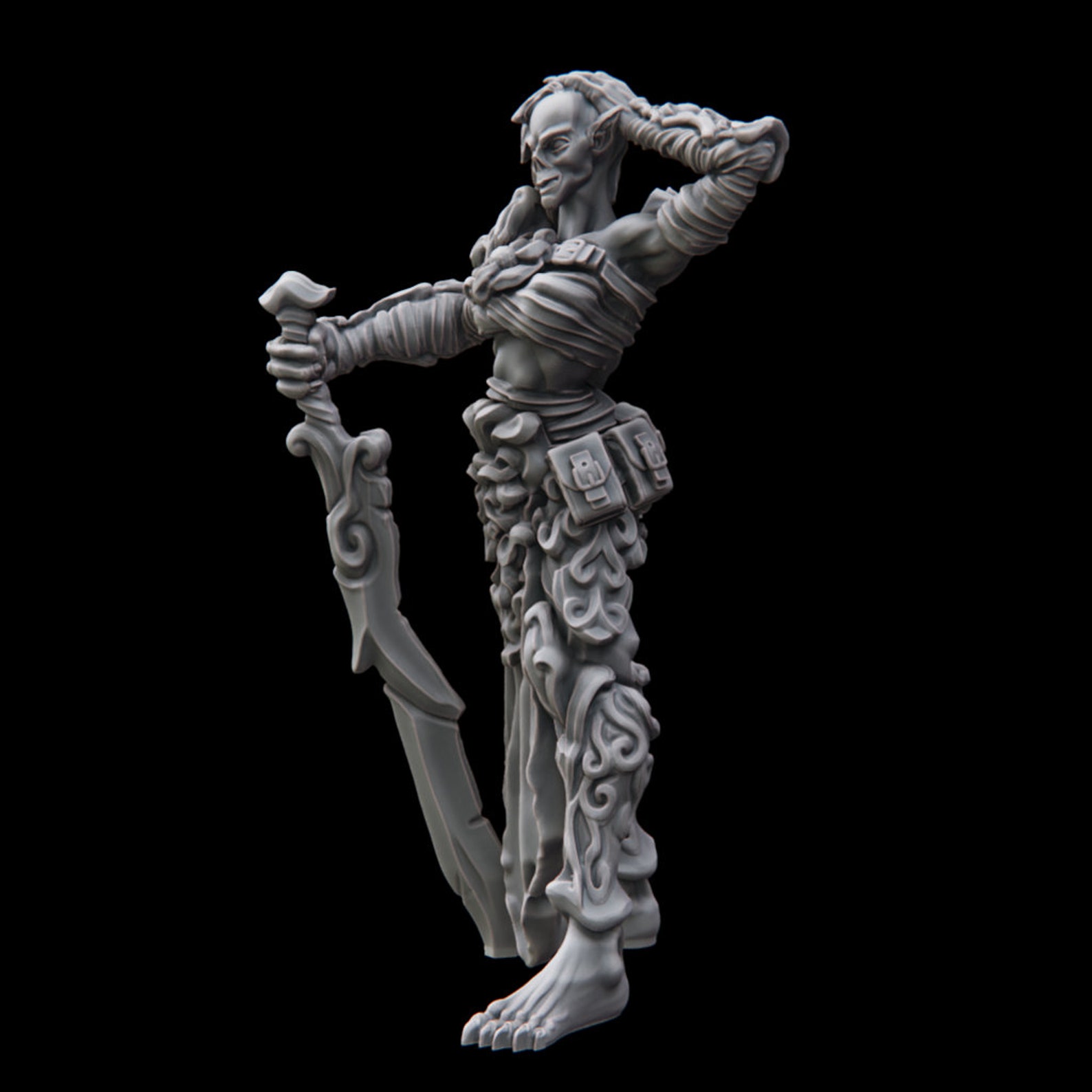 Gith Female Sword Master Miniature for Dungeons and Dragons | Etsy