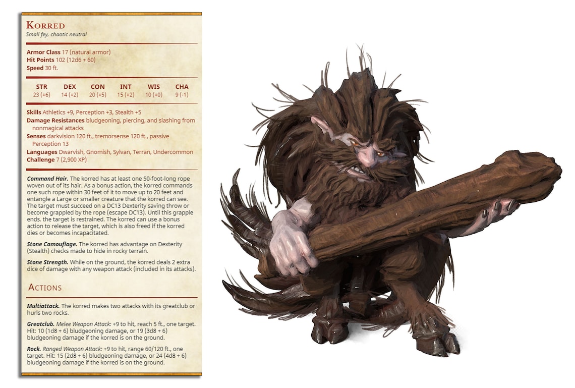 Korred Miniatures for Dungeons and Dragons - Etsy