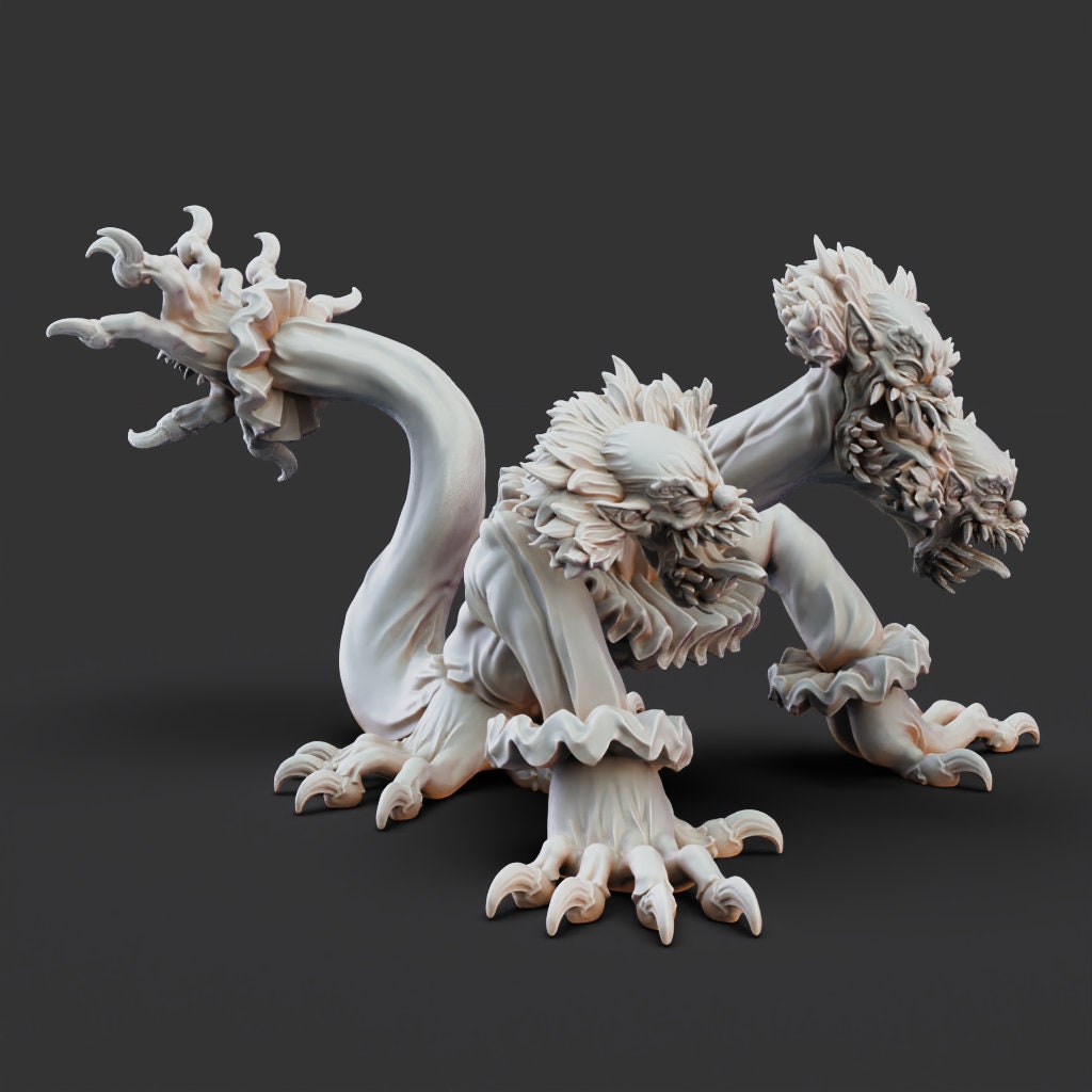 Clown Hydra Miniature for Dungeons and Dragons - Etsy