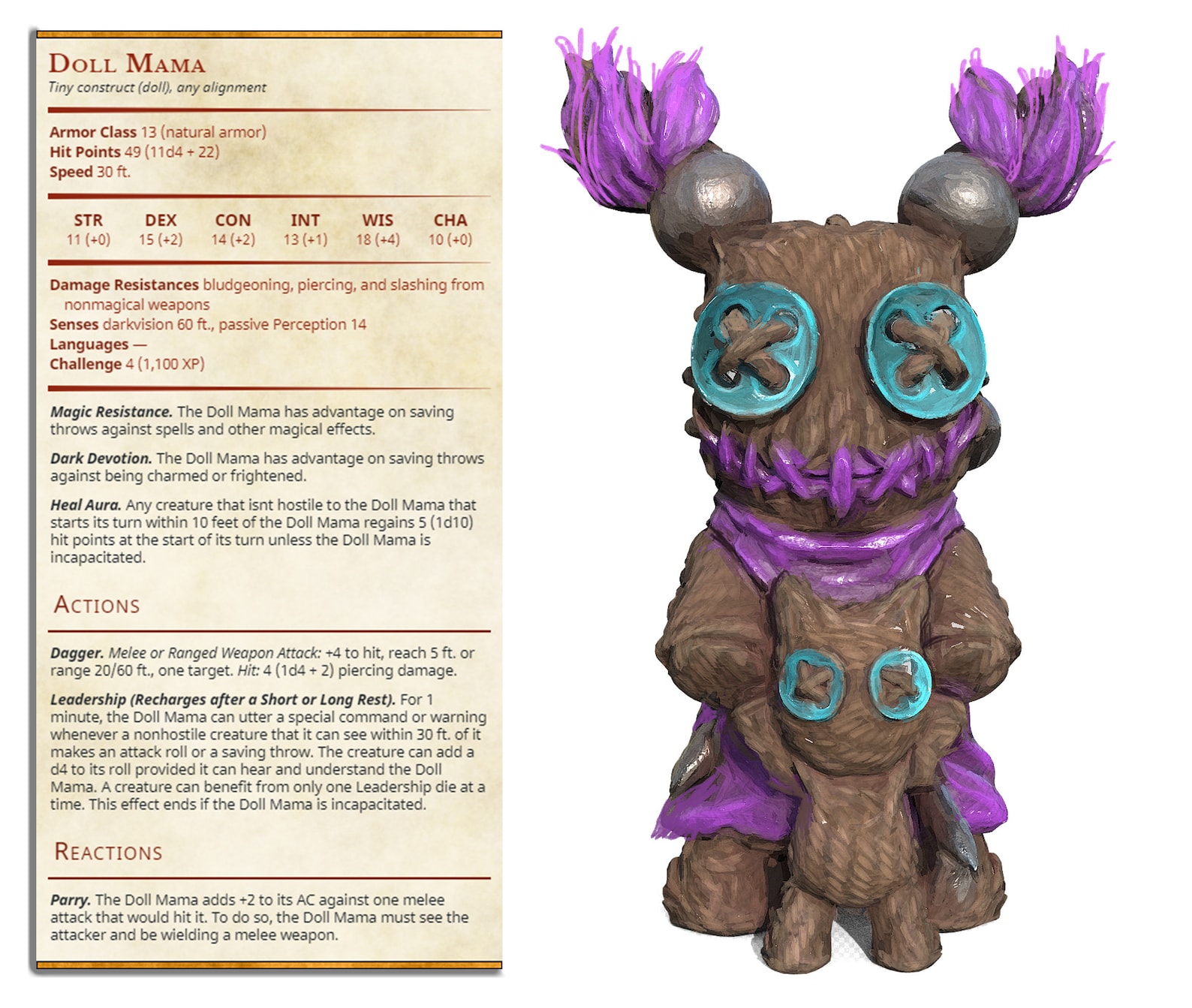 Voodoo Dolls 5-pack Models for Dungeons and Dragons - Etsy