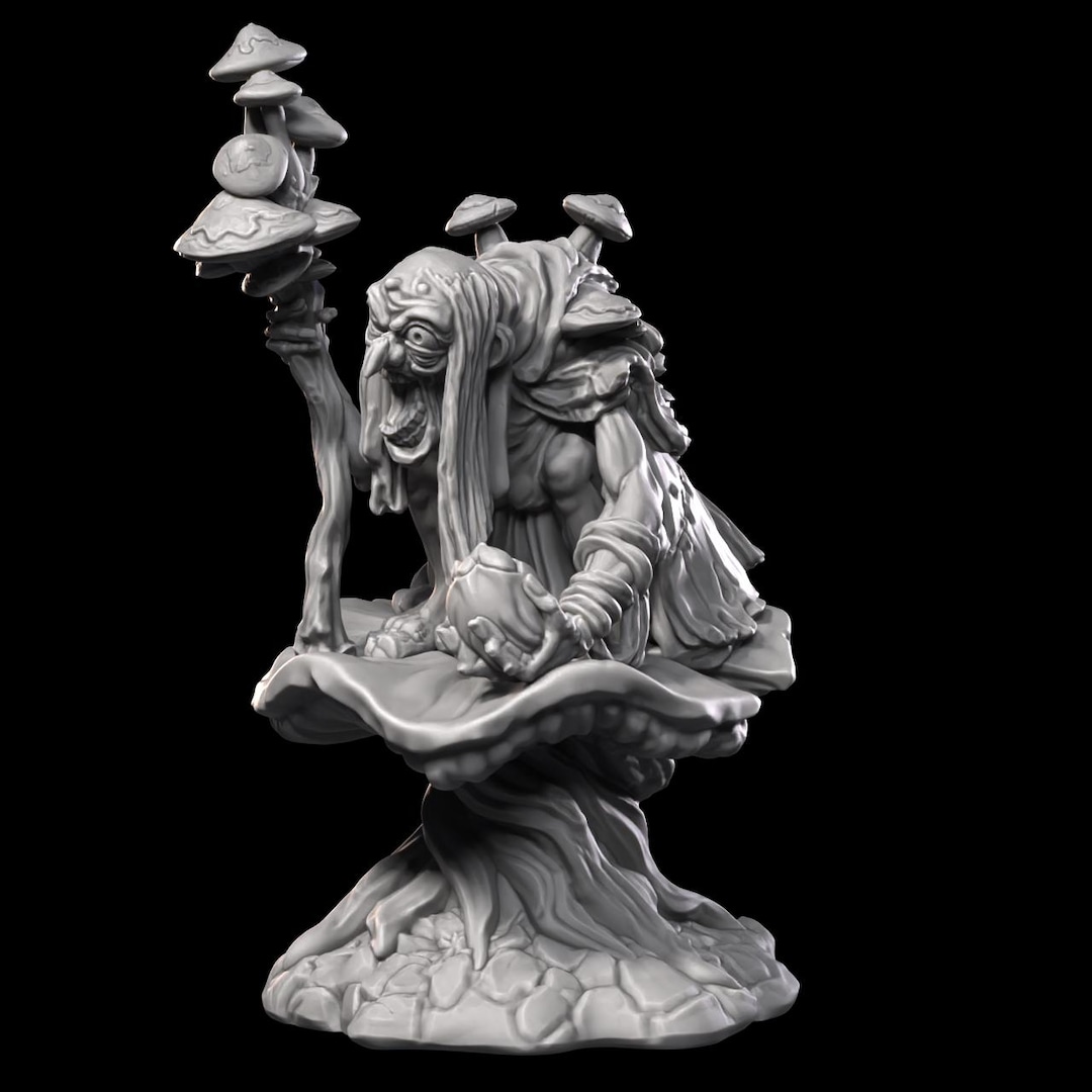 Swamp Witch, Bavlorna Sporemother Miniature for Dungeons and Dragons - Etsy
