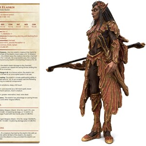 Autumn Eladrin Miniature for Dungeons and Dragons - Etsy