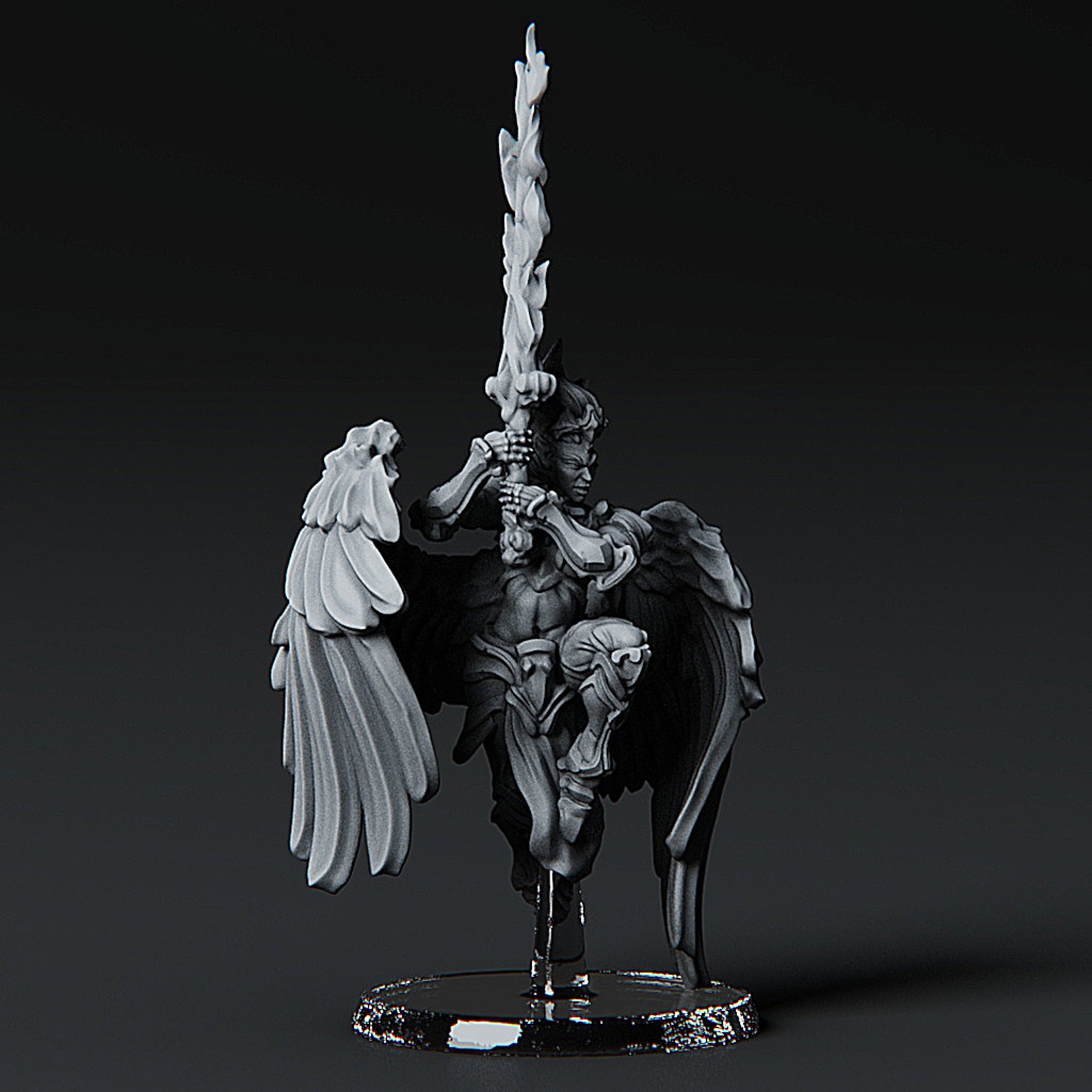 Deva Female Miniature for Dungeons and Dragons Pathfinder - Etsy