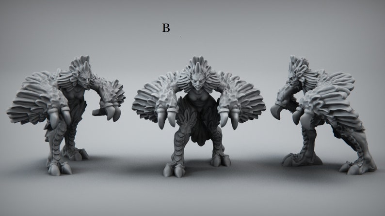Harpy Miniature for Dungeons and Dragons - Etsy