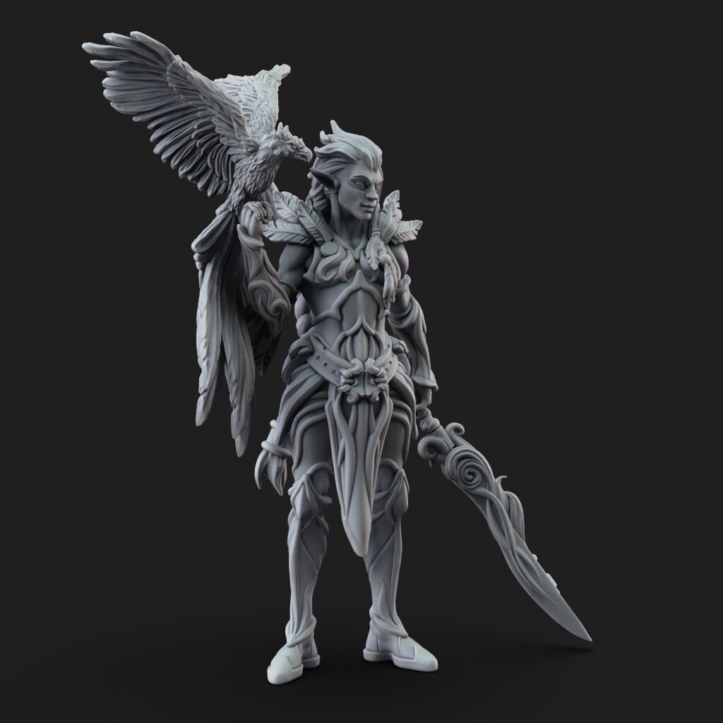 Summer Eladrin Miniature for Dungeons and Dragons - Etsy