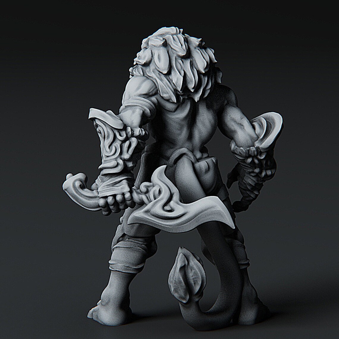 Leonidal Agathion Miniature for Pathfinder Dungeons and - Etsy