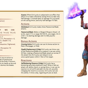 Evil Lucky, Awakened Puppet for Dungeons and Dragons | Pathfinder - Etsy