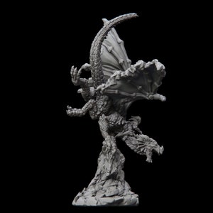 Red Dragon With Gith Rider Miniature for Dungeons and Dragons - Etsy