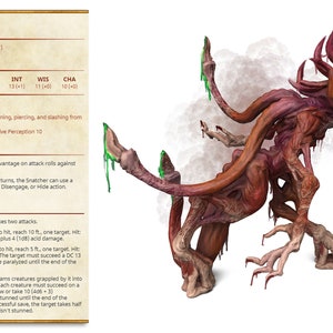Snatcher for Dungeons and Dragons | Pathfinder - Etsy