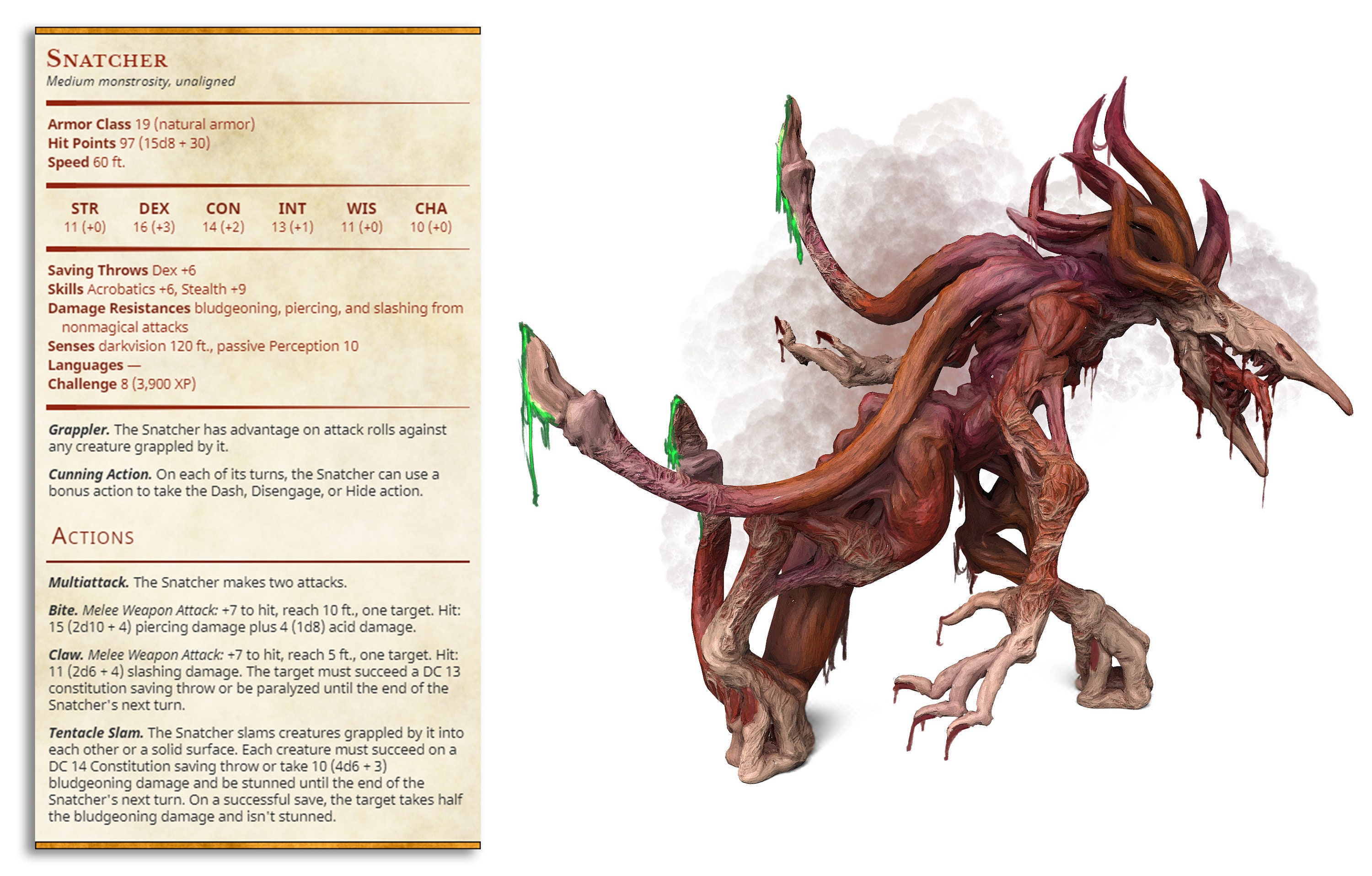 Snatcher for Dungeons and Dragons Pathfinder - Etsy