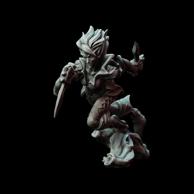 Female Elf Rogue quicksilver Miniature for - Etsy