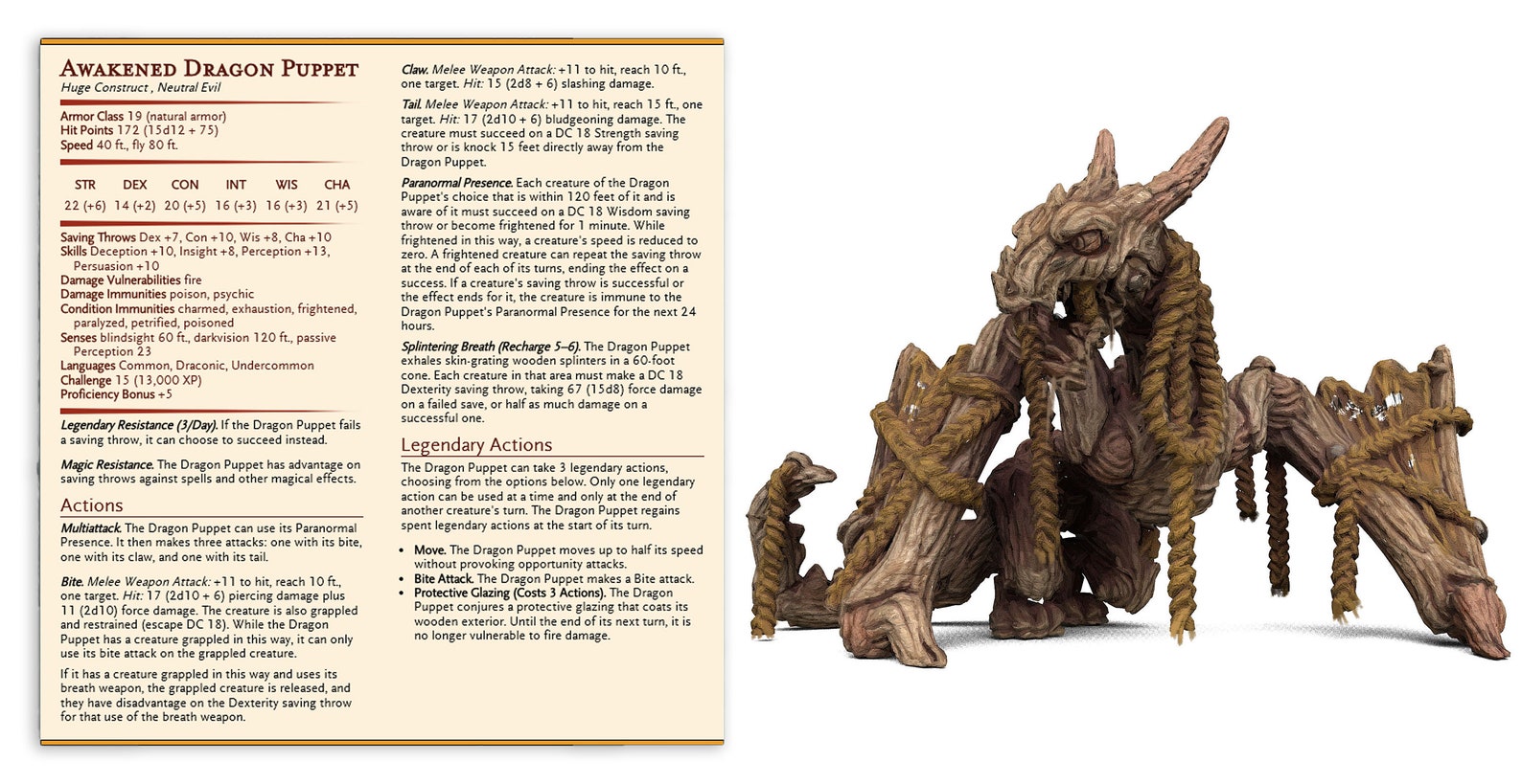 Dragon Puppet for Dungeons and Dragons Pathfinder - Etsy