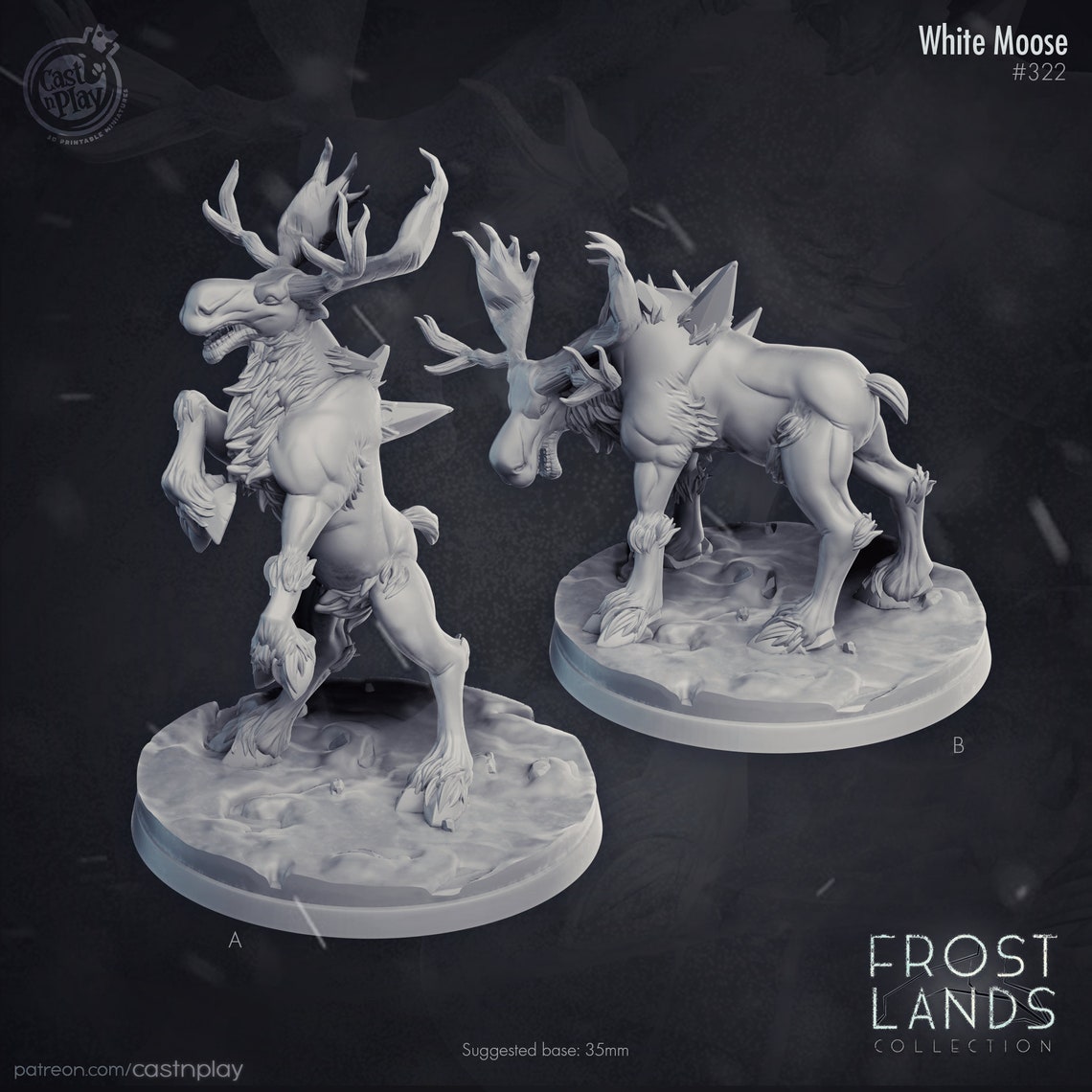 White Moose for Dungeons and Dragons Pathfinder - Etsy