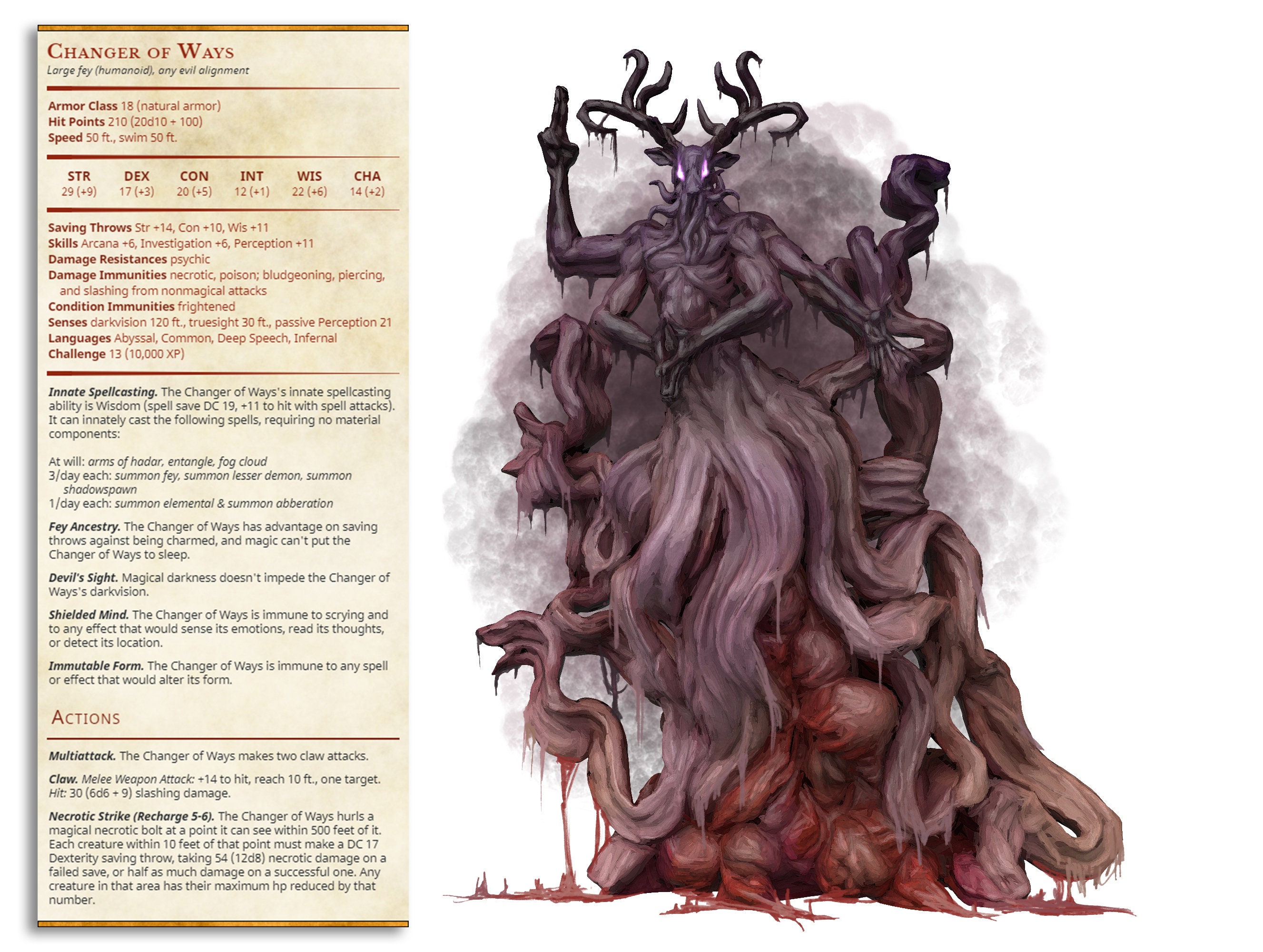 Changer of Ways Boss Model for Dungeons and Dragons | Pathfinder - Etsy ...