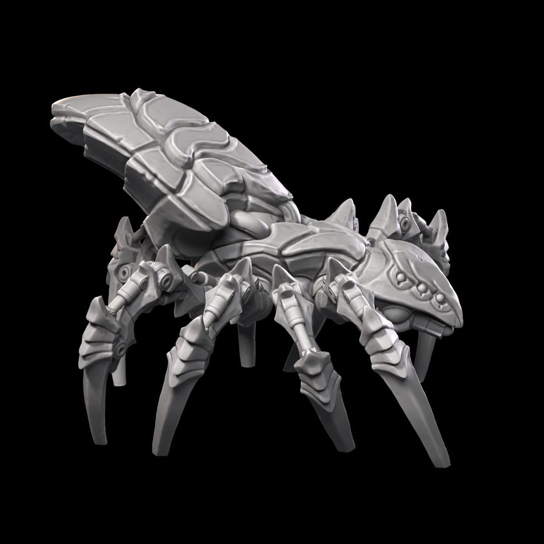 Iron Stalker Cybernetic Spider Miniature for Dungeons and Dragons - Etsy