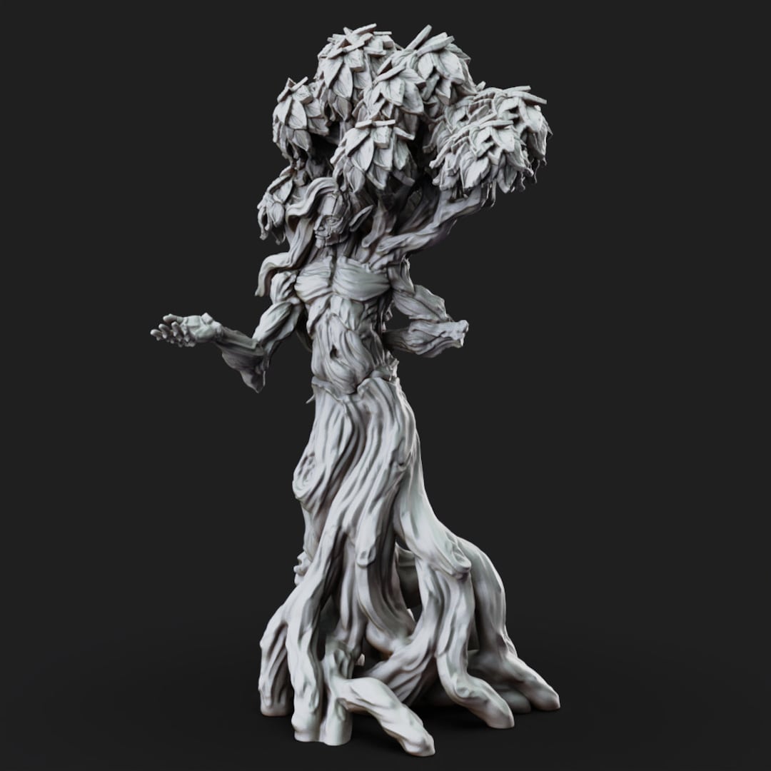 Male Dryad Miniature For Dungeons And Dragons Etsy