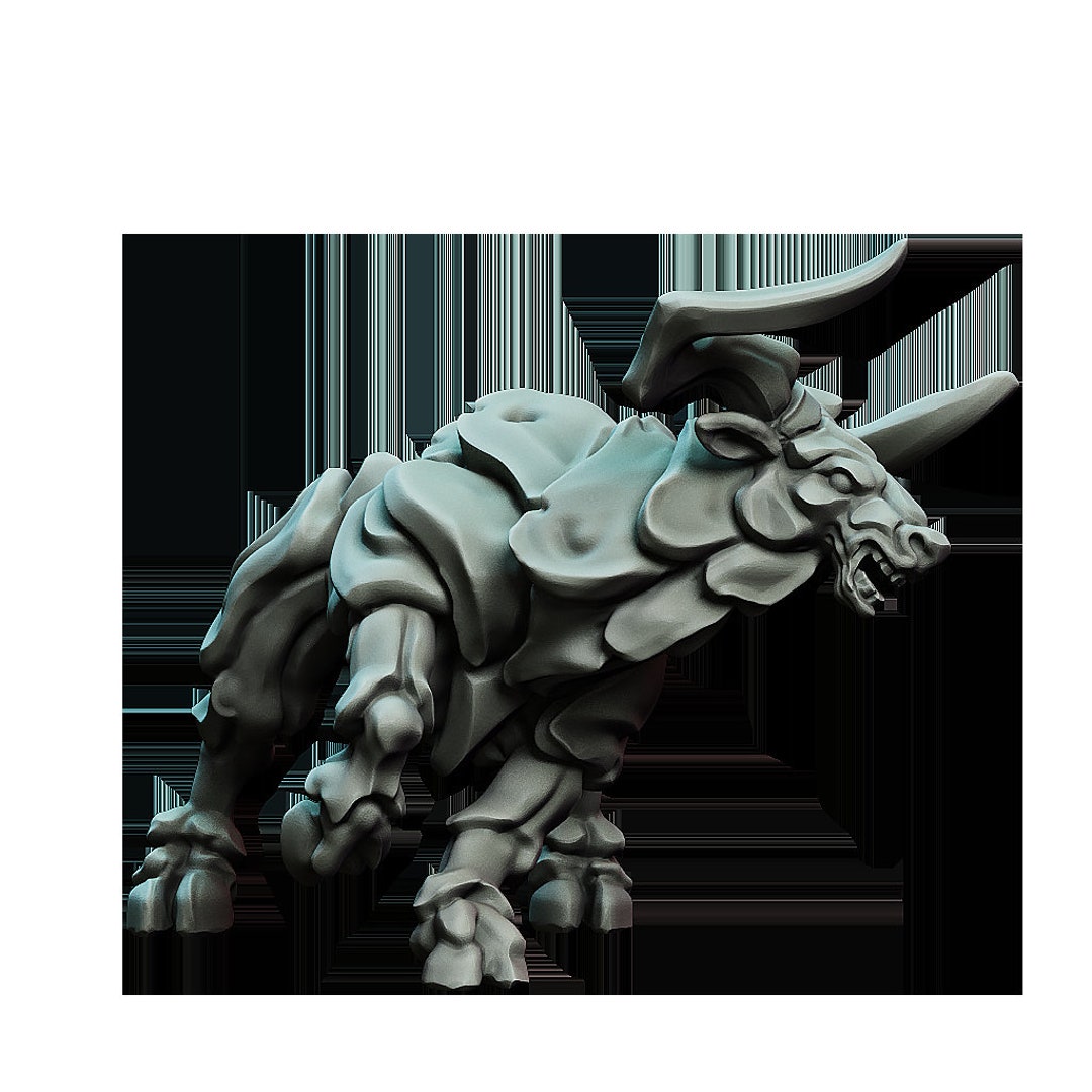 Gorgon Miniature for Dungeons and Dragons - Etsy