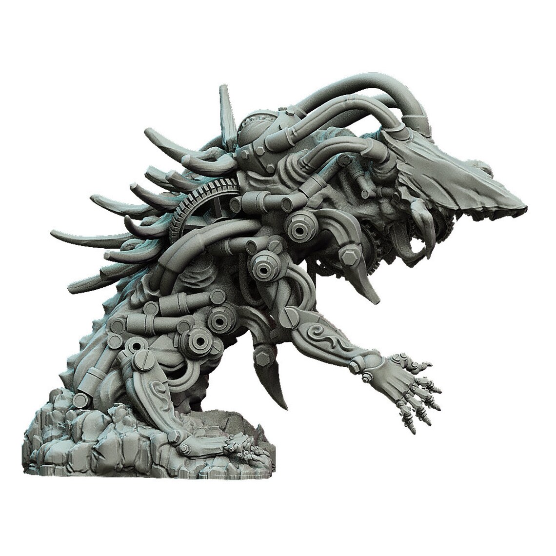 Steel and Flesh Boss Monster Miniature for Dungeons and - Etsy