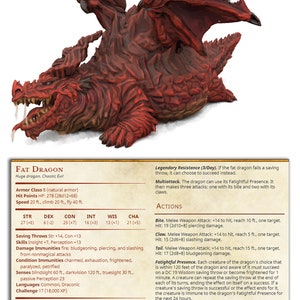Themberchaud the Red Dragon Model for Dungeons and Dragons - Etsy