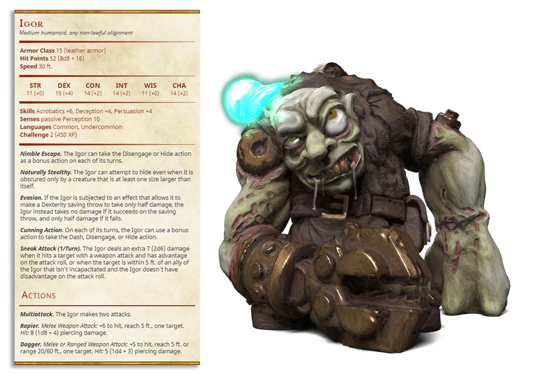 Igor Model for Dungeons and Dragons - Etsy