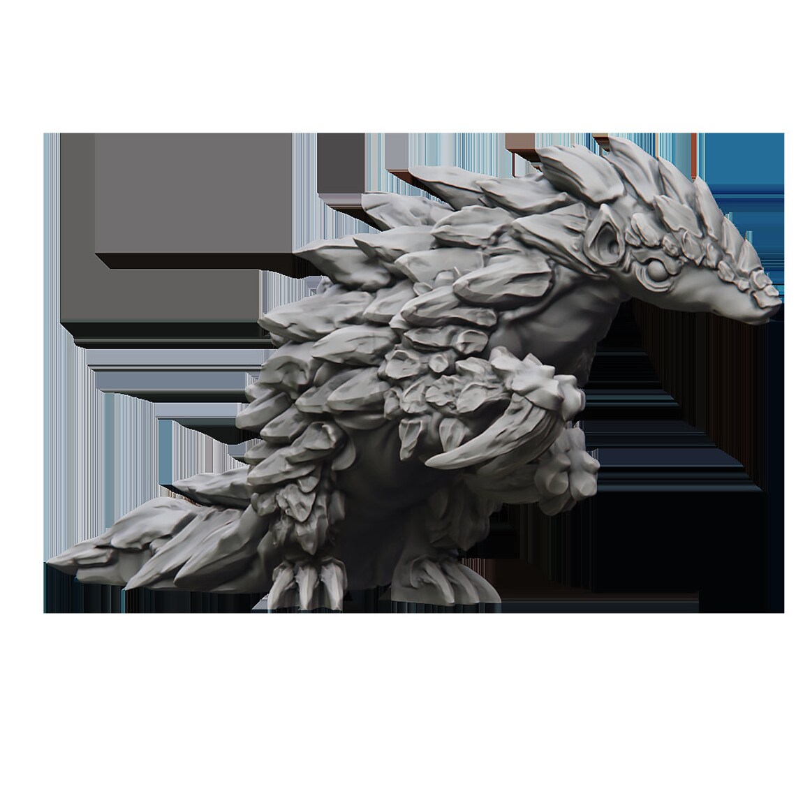 Magma Pangolin Miniature for Dungeons and Dragons | Etsy