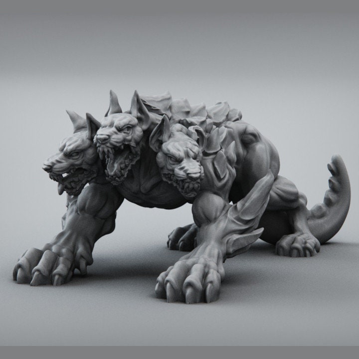 Cerberus Hellhound Miniature for Dungeons and Dragons - Etsy