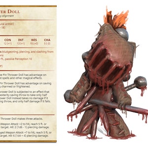 Voodoo Dolls (5-pack) Models for Dungeons and Dragons | Pathfinder - Etsy